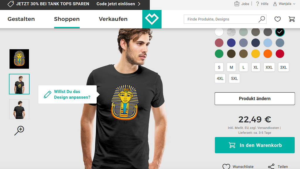 Funktion "Design anpassen" Marktplatz-Showroom (besser) - Spreadshop ...